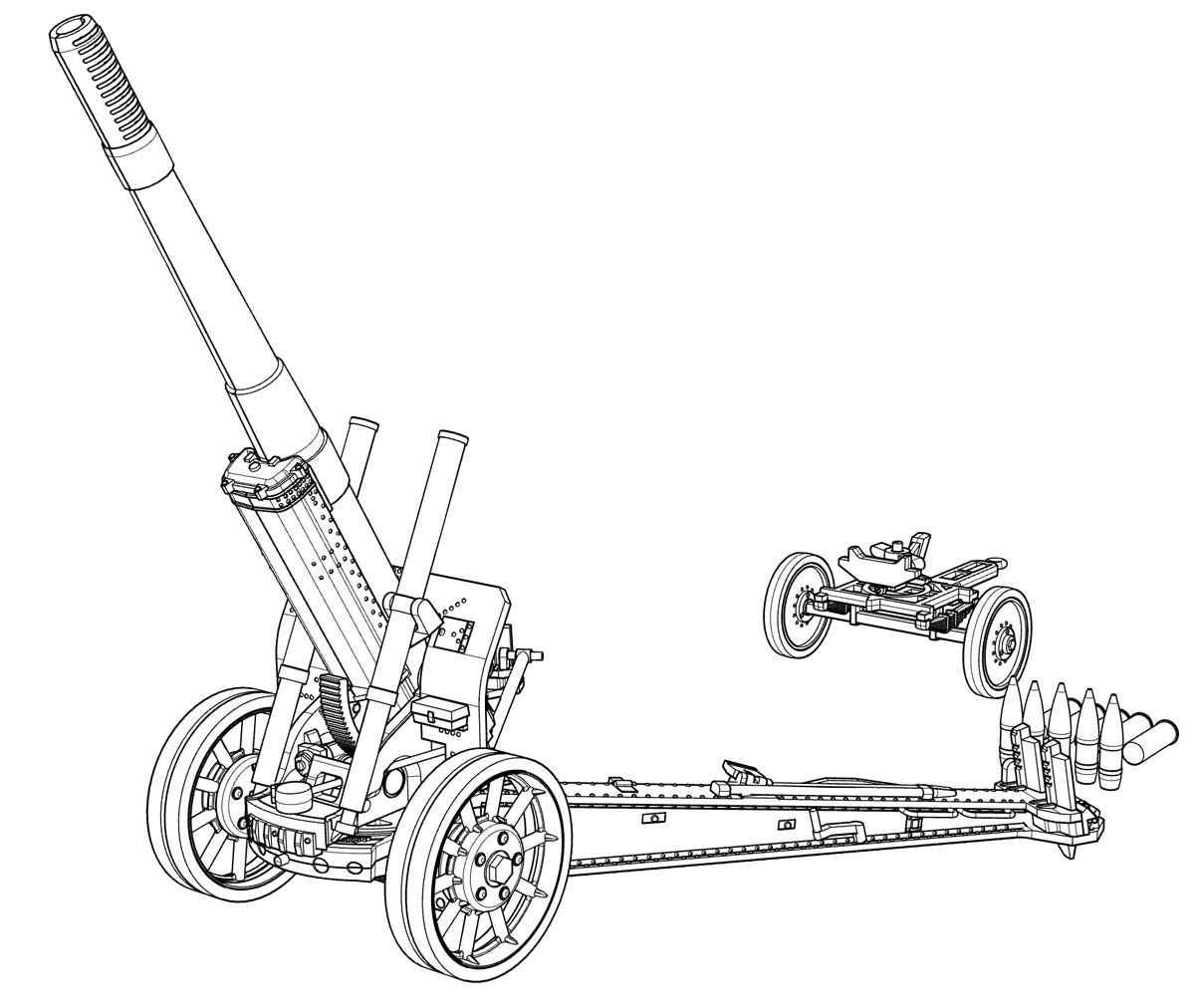 ACE Model ML 20 Soviet WW2 152mm Gun howitzer